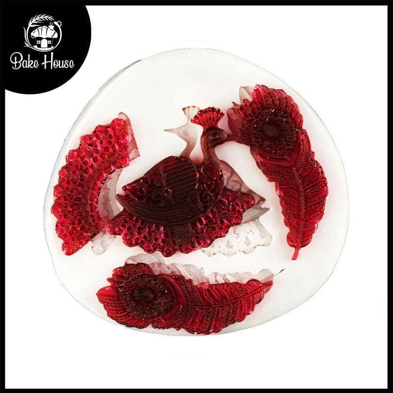 Peacock chocolate mold store