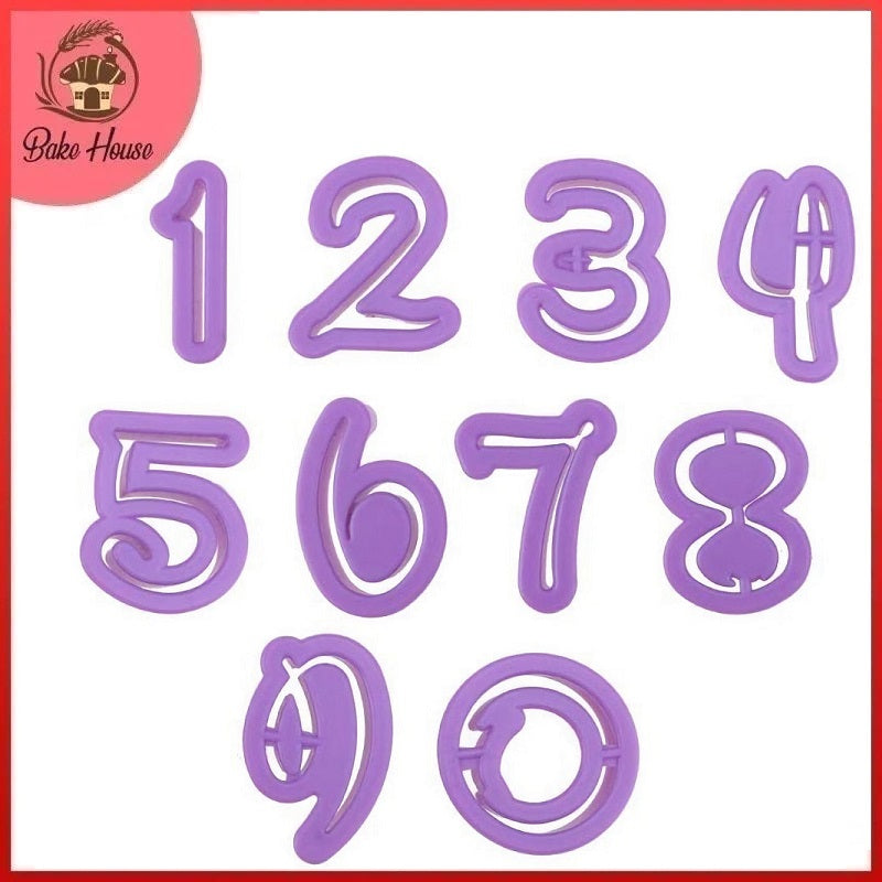 0 To 9 Disney Style Number Cutter Set Plastic | Bake House – Bake House ...