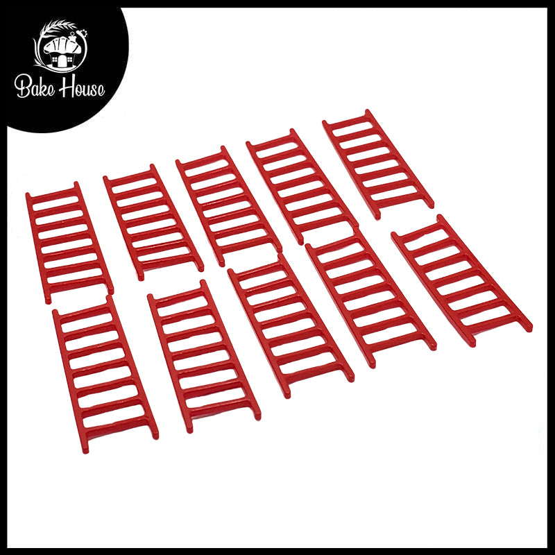 Mini Red Ladder Cake Plastic 10pcs Set – Bakehouse.pk