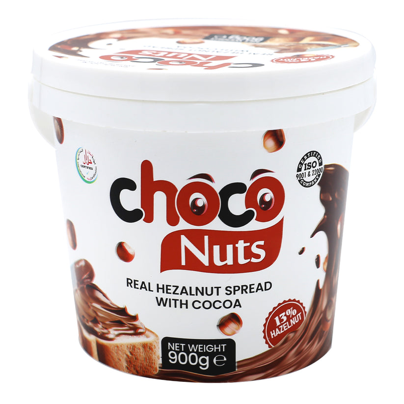 Milkyz Food Choco Nuts Real 13% Hazelnut Spread With Cocoa 900g Bucket ...