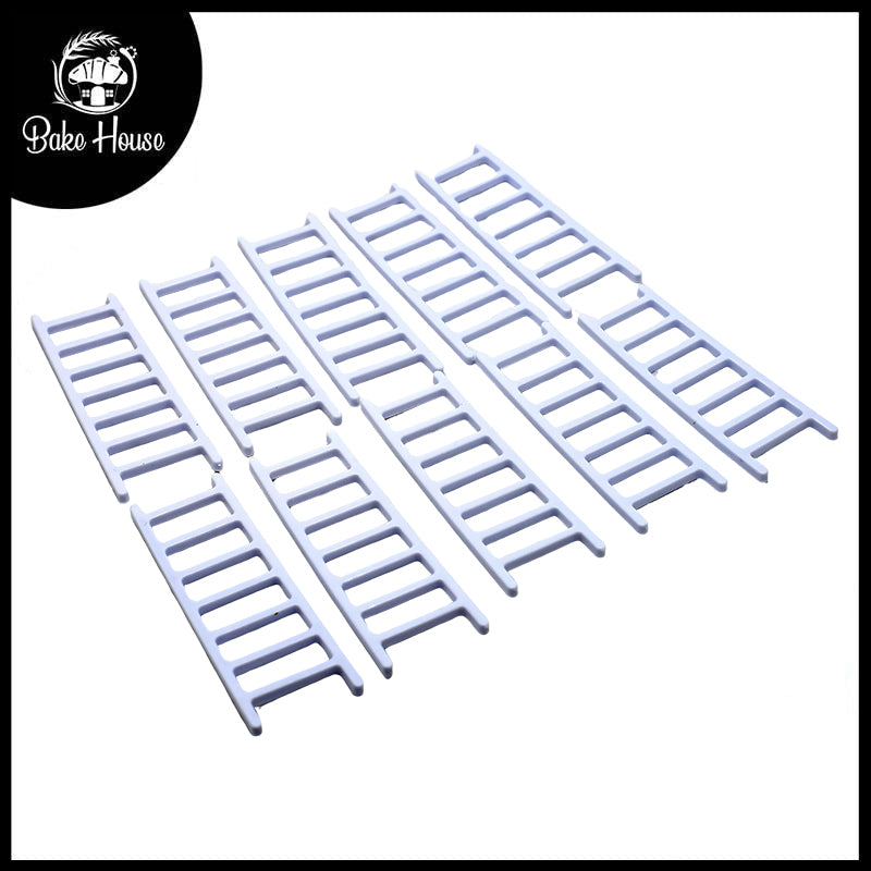 Mini White Ladder Cake Plastic 10pcs Set – Bakehouse.pk