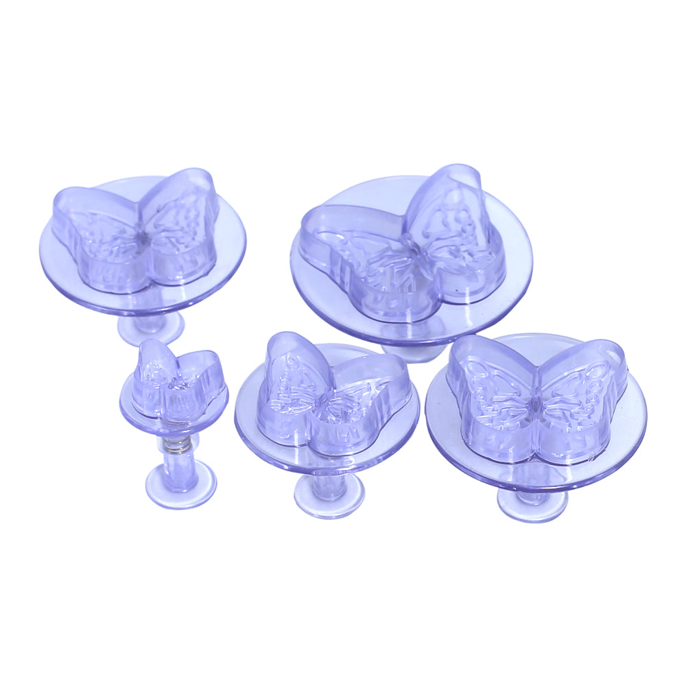 Acrylic Butterfly Plunger Cutter 5Pcs Set – Bakehouse.pk