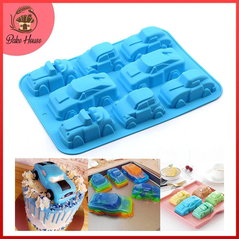 4 Design Cars 8 Cavity Silicone Mold – Bake House - The Baking Treasure