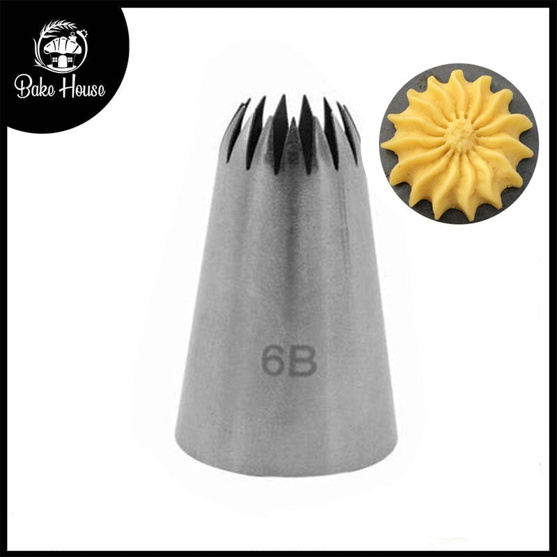 6B Icing Nozzle Stainless Steel – Bakehouse.pk