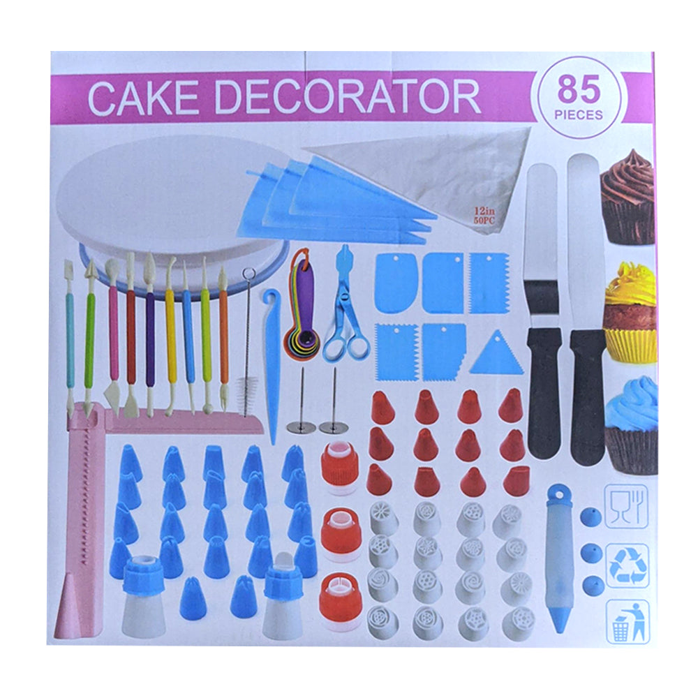 Cake Decorating & Baking Deal 85-Pieces Set Free Delivery All Over Pak ...