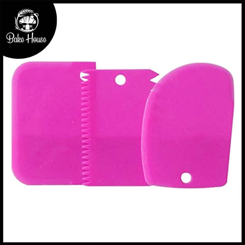 Cake Icing Scraper Plastic 3Pcs Set | Bake House – Bake House - The ...