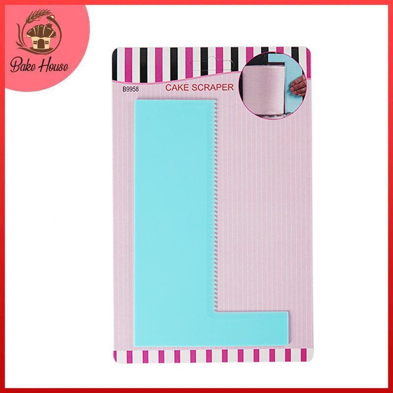 L Shape Cake Icing Scraper Plastic (Pattern 2) – Bake House - The ...