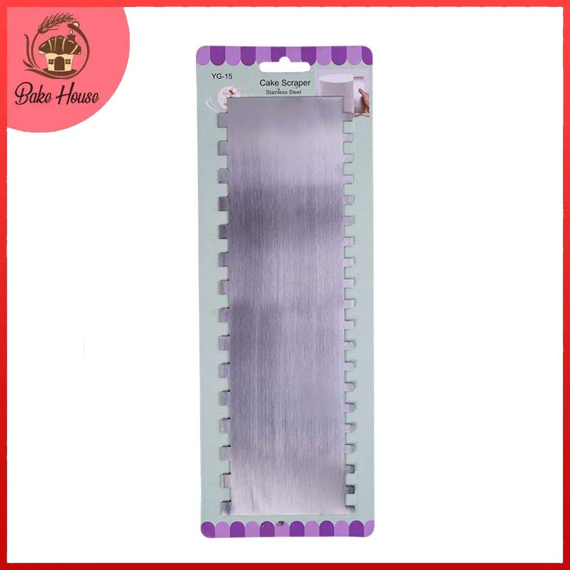 Stainless Steel Double Sided, Cake Edges Decorating Comb Design 20 ...