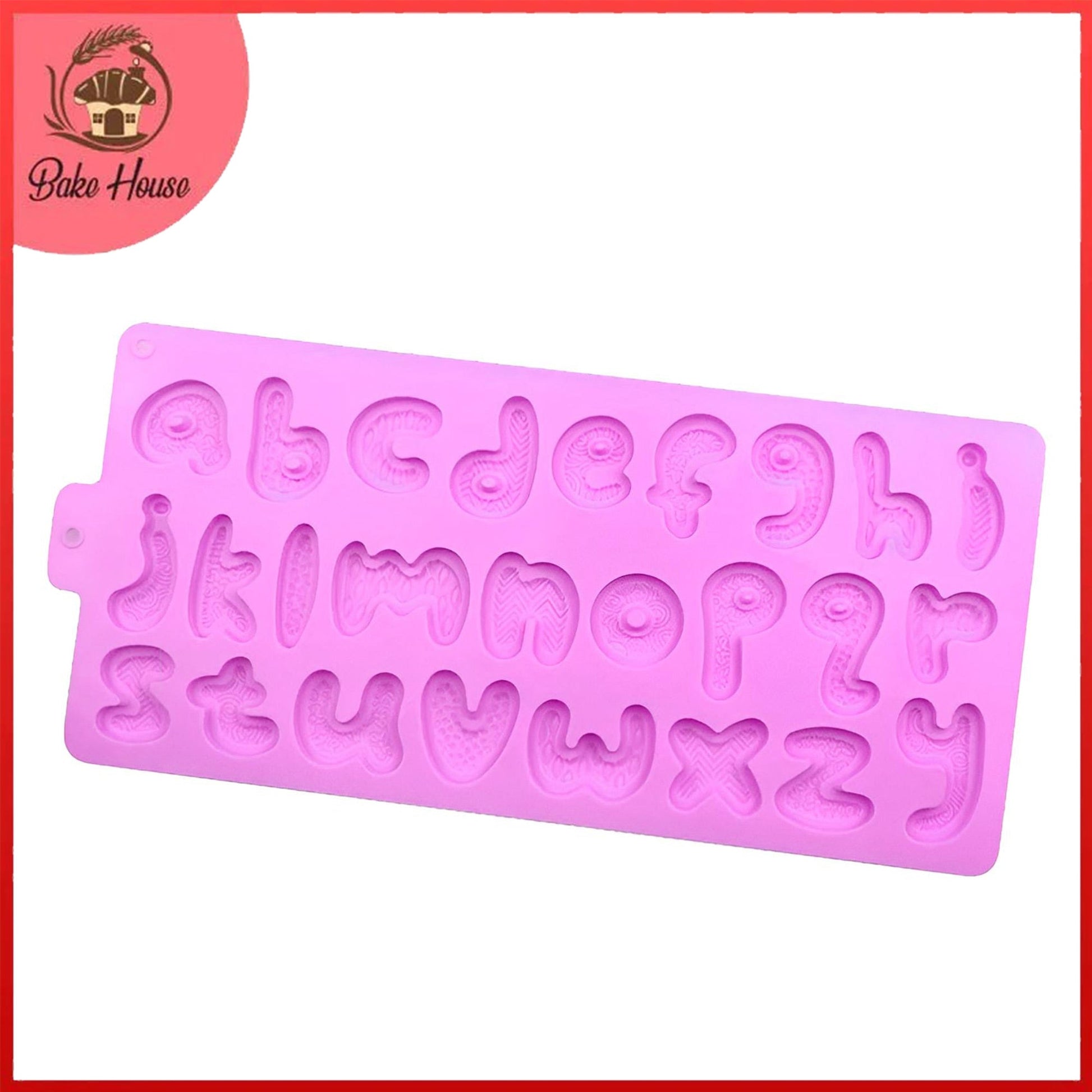 Designs Imprint Lowercase Alphabets Silicone Fondant & Chocolate Mold ...