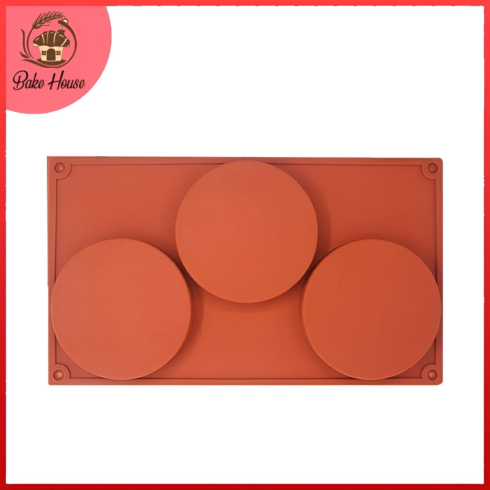 Disc Coaster Shape Silicone Chocolate Dessert Mold 3 Cavity – Bake ...
