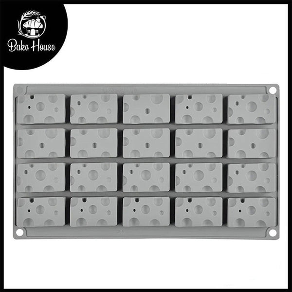 Mini Cheese Blocks Shape Silicone Mold 20 cavity – Bakehouse.pk