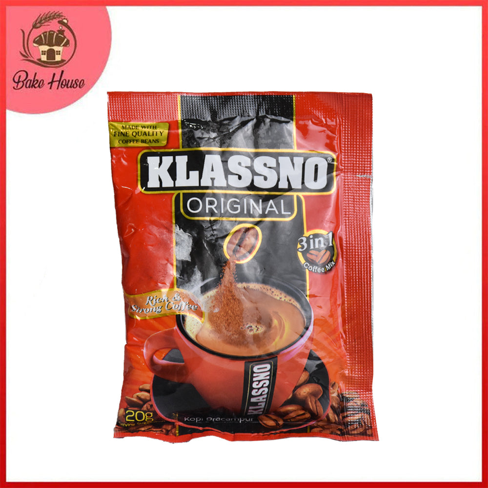 Klassno 3 in 1 Coffee Mix 20g sachet – Bakehouse.pk